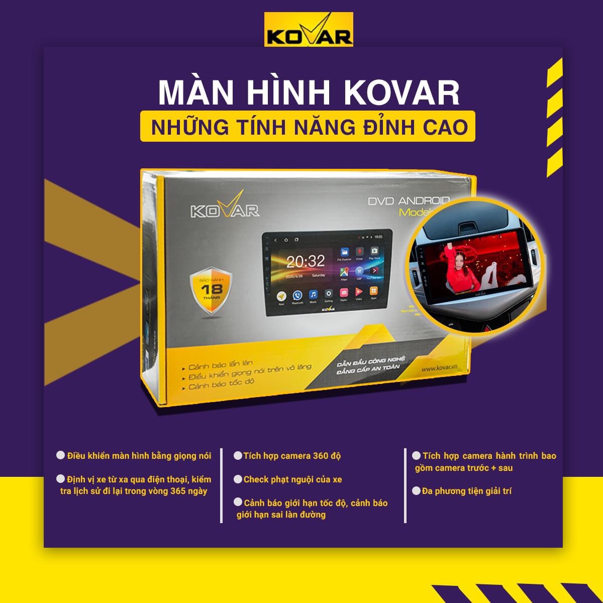 MÀN HÌNH ANDROID KOVAR 360 - Mamba